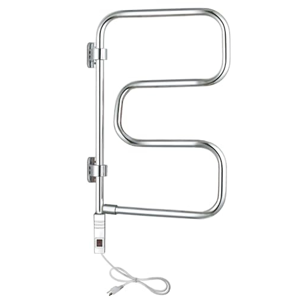 WarmlyYours 4-Bar Elements Towel Warmer, Plug-in, Polished Chrome