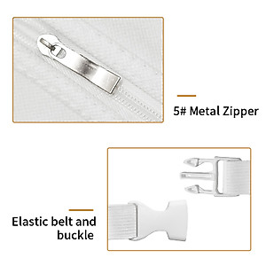 Portable Wedding Dress Garment Bag, 72 Inch Trifold Bridal Dress Bags for Gowns Long with Pockets and Handles, 10" Gusseted Dress Cover for Wedding Dress with Buckle