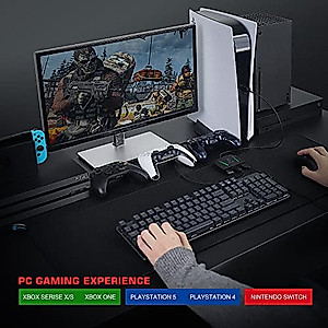 leadjoy VX2 AimBox Keyboard and Mouse Adapter Converter for Nintendo Switch, Xbox Series X/S, Xbox One, PS5 and PS4 with Wired Connection, 3.5mm Audio Jack