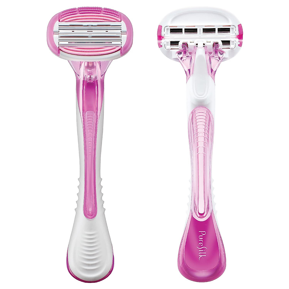 Pure Silk Contour 6 Premium Disposable Razor Value Pack Bundle (3 Packs/9 Total Razors)