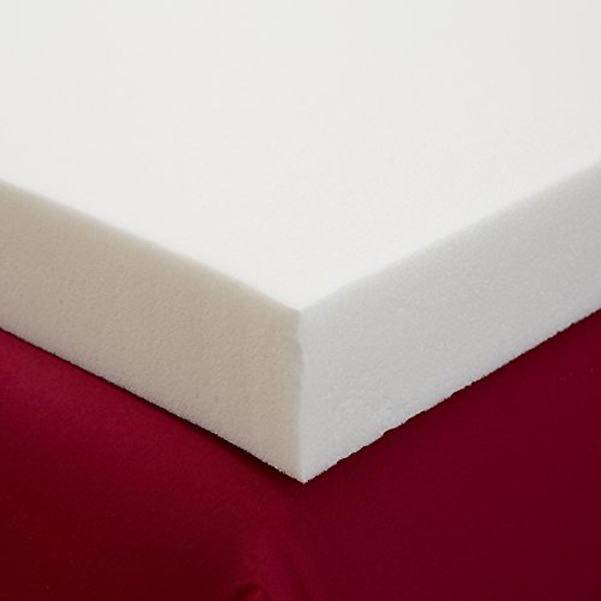 Home Life Cooling Gel Ventilated Memory Topper Green Foam, Queen/2", White