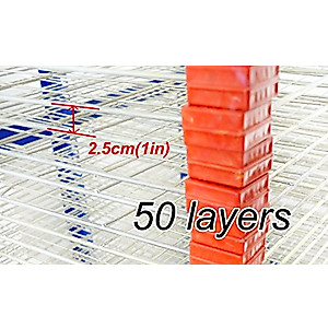INTBUYING 50 Shelves Art Drying Rack Screen Frame Drying Rack Silk Screen Printing Drying Shelf Movable Painting Drying Rack