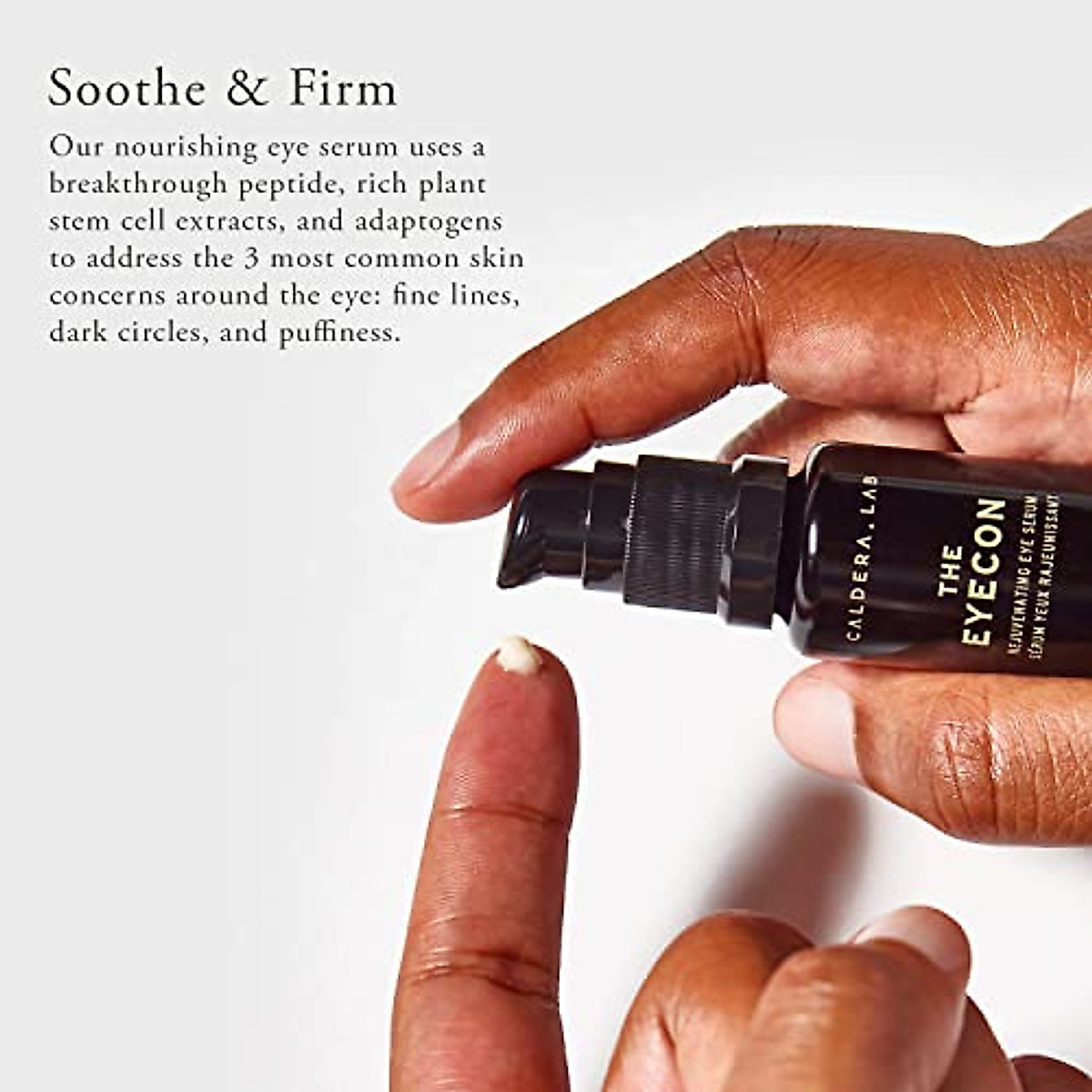 Caldera + Lab The Eyecon | Men’s Eye Serum formulated for fine lines, dark circles and puffiness.