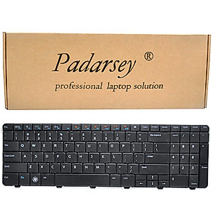 Padarsey Replacement Keyboard Compatible with Dell Inspiron 15R 5010 M5010 M501R N5010 Series Black US Layout, Compatible Part Number 09GT99 NSK-DRASW 96DJT 096DJT NSK-DRASW