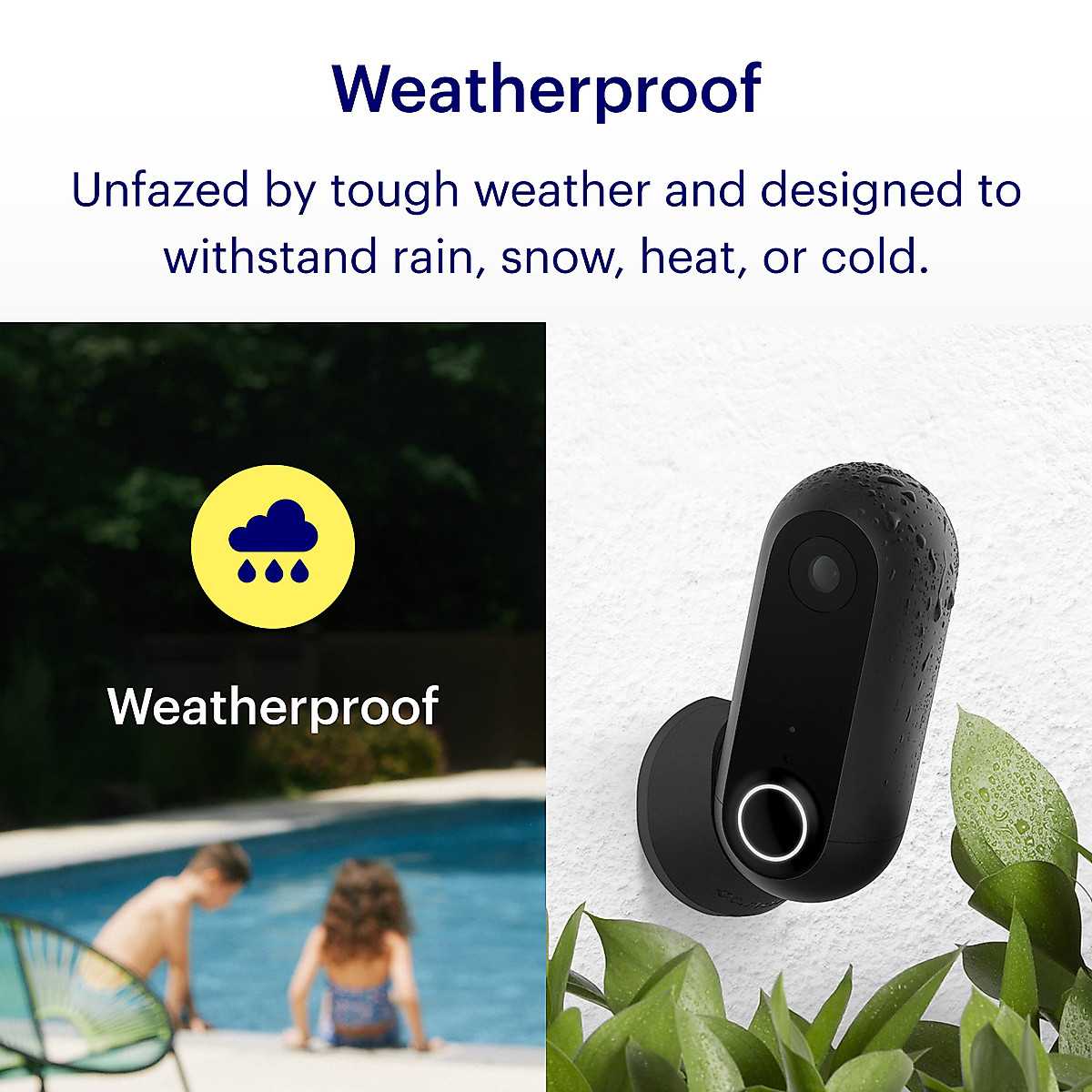 Canary Flex Outdoor Indoor Home Security Camera | Weatherproof, Wire-free or Plugged in, 2-Way Talk, Person Detection, Motion Alert, Works with Alexa, Google Assistant, Baby Monitor, WiFi IP