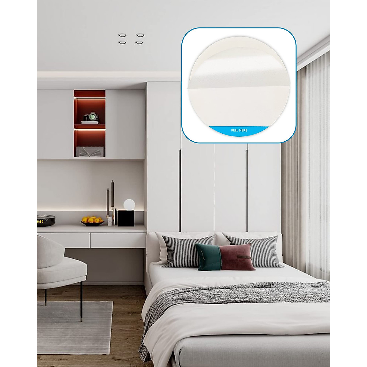 48 Pcs Refill Glue Boards 3.4" Sticky Pads Compatible with DynaTrap DT152 and Katchy Duo Indoor Fly Trap Bug Catcher Insect Mosquito Zapper Lamp