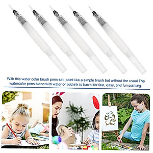 MAGICLULU 10pcs Travel Set Paint Brushes Set Bulk Pencils Water Coloring Brush Set Pencils in Bulk Water Coloring Brush Pen Writing Brush Water Brush Watercolor Brush Solid Accessories