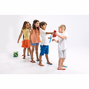Miniland Educational - Follow The Big Foot Game - Balance, Coordination, And Concentration Activity For Preschool Kids, Promotes Teamwork Plus Cooperation In A Fun Interactive Playset