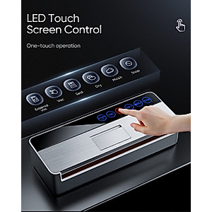 Vacuum Sealer Machine, Full Automatic Food Sealer (95Kpa), vacuum sealers bags for food Air Sealing System for Food Sealer Dry, Moist Food Preservation Modes, Lab Tested, LED Indicator Lights