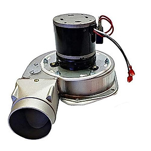 Englander PU-076002B Combustion Exhaust Blower Motor Fan with Housing & Gasket for Englander 25-PDVC, 55-SHP10, 25-PDV Pellet Stoves