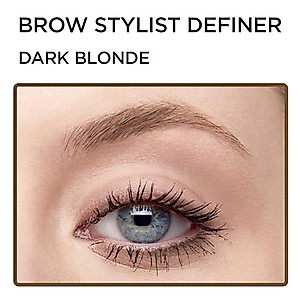 L'Oreal Paris Makeup Brow Stylist Definer Waterproof Eyebrow Pencil, Ultra-Fine Mechanical Pencil, Draws Tiny Brow Hairs and Fills in Sparse Areas and Gaps, Dark Blonde, 0.003 Ounce (Pack of 1)