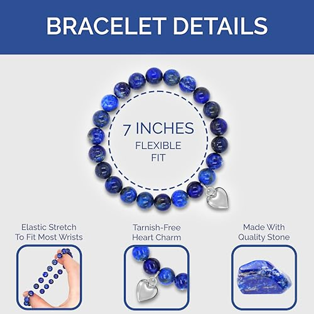 OLGAS GEMS 60th Birthday Milestone Bracelet & Meaningful Message Card - Beautiful and Sentimental Gifts for 60th Birthday Women