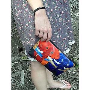 Red Panda Large Wristlet - From My Original Painting, Support Wildlife Conservation, Read How