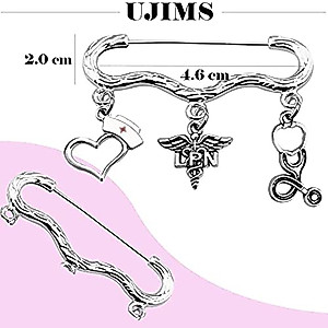 UJIMS Nurse Gift Medical Symbol Lapel Pin Nurses Day Gift for Nurse Practitioner Female RN LPN Paramedic Nursing Graduation Jewelry (LPN Lapel Pin)