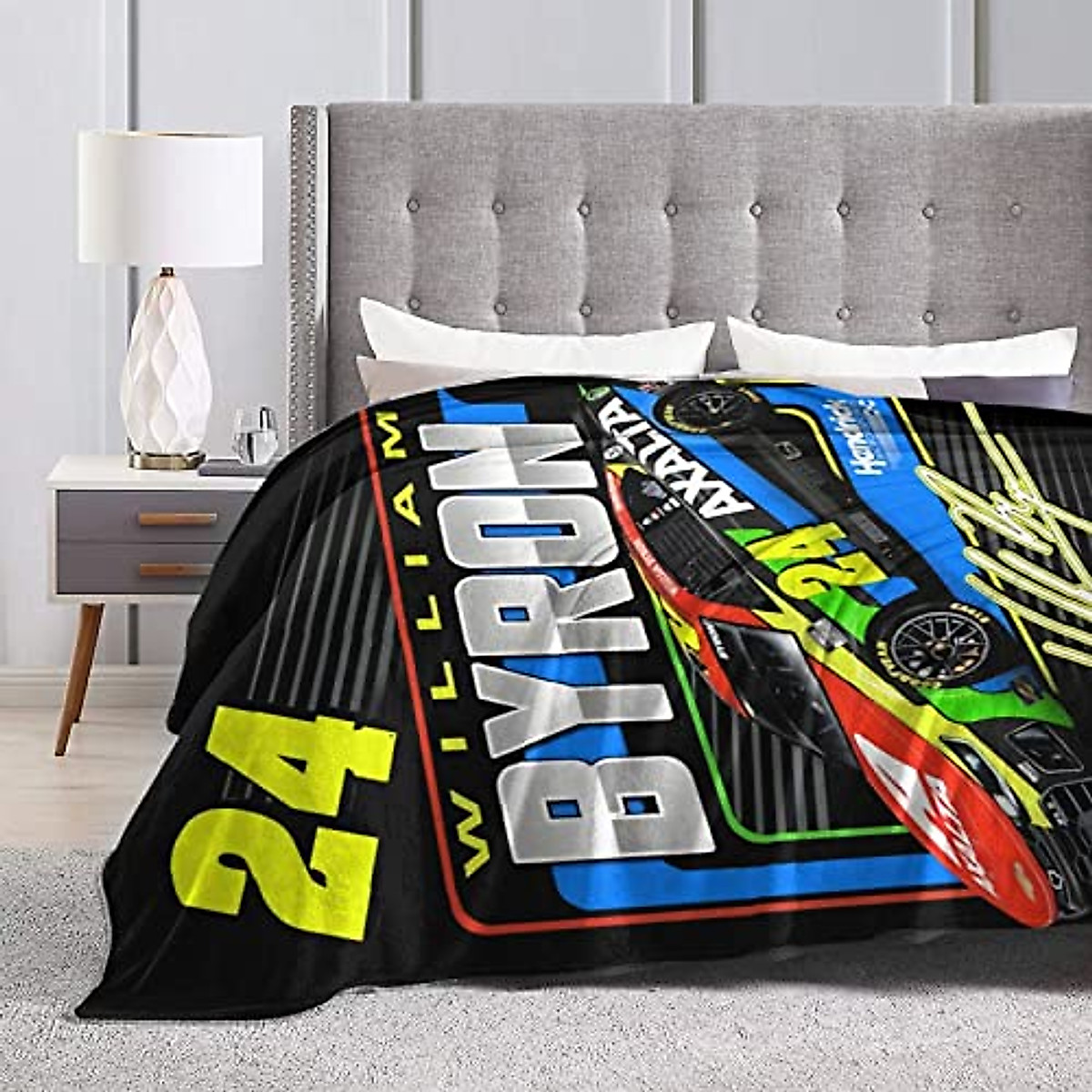 William Byron 24 All Season Fleece Blanket Throw Ultra Soft Flannel Blanket Digital Printed Premium Fluffy Microfiber Fleece 50"x40"