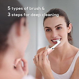 6 Tooth Polisher Replacement Brush Heads，Replacement Heads for Tooth Polisher,Teeth Tartar Remover Accessories,6 Varied Brush Heads Replacement Heads Kit