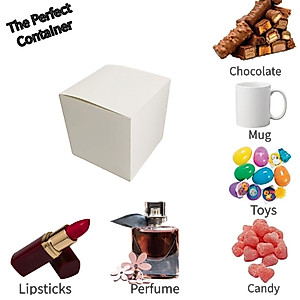 XCXGYCA White Gift Boxes 10 Pack 7x7x7 IN Small Gift Boxes With Lids for Birthday Party Gift Boxes, Bridesmaid Proposal Gift,Christmas Gift Boxes,Graduation, Holiday, With 10 Thank You Stickers ,With 66 FT Ribbon(7x7x7 IN, White) …