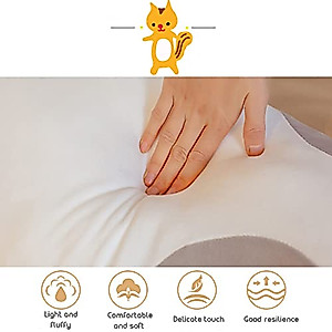 Rexinc Long Cat Plush Pillow Toy Sleeping Pillow Cute Cartoon Cat Stuffed Animals Soft Long Body Pillow Gift for Kids(19.68in,Gray)