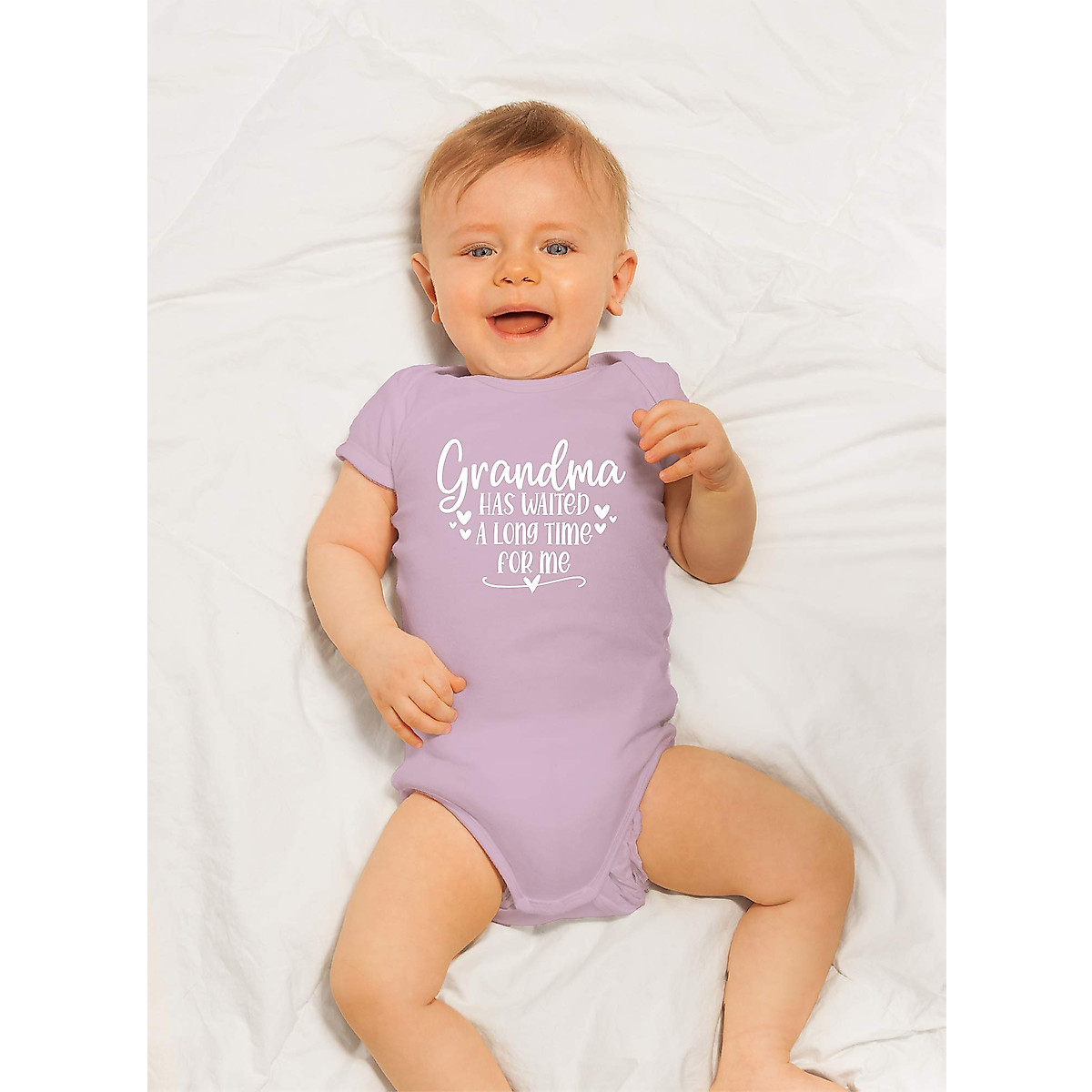 CBTwear Grandma Has Waited a Long Time Baby Bodysuit Funny Infant Outfit Adorable Romper Clothing (Newborn, Pink)
