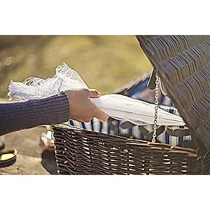 Mesh Outdoor Food Cover Tents (6 pack): Collapsible Umbrella Tents for Picnics, BBQ, Camping & Outdoor Cooking; Pop Up Screen Net & Plate Protector; Shields Food Plates & Glasses From Flies, Bugs