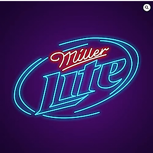 36" VIVID SIGN New Millers Lite Beer Cute Super Bright Wall Decor Light Vivid LED Neon Sign Lamp 36ML107