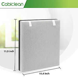Cabiclean 2 Pack VA-EE004 True HEPA Replacement Filter for VAVA VA-EE004 and LEVOIT Vital 100 Air Purifier, Part# Vital 100-RF