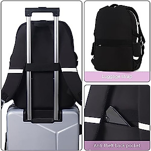 VIRTUREVI Girls Backpack for School Backapck for Teen Girls Waterproof School Bag BookBag for Girls Black