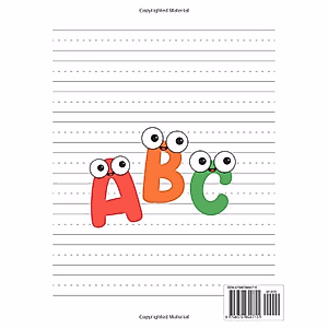 Lined Writing Paper for Preschoolers: 120 Blank Handwriting Practice Paper with Dotted Lines For Students Learning to Write Letters