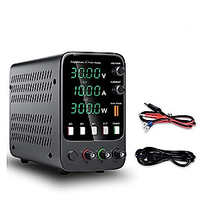 Adjustable DC Power Supply 30V 10A Lab Programmable Memory Function Bench Power Source Voltage Regulator Switch 60V 5A(60V 5A)