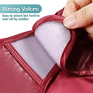 Janmercy 4 Pcs Long Sleeve Baby Bibs, Eating Bib for Toddlers Waterproof Baby Feeding Smock with Food Catcher, Machine Washable