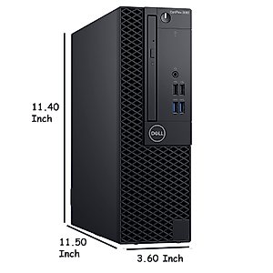 Dell Optiplex 3060 SFF Computer Desktop PC, Intel Core i5-8th Gen Processor, 16GB DDR4 Ram, 256GB NVMe Solid State Drive, HDMI, Nvidia GeForce GT 1030 2GB DDR5, WiFi & Bluetooth, Windows 10 (Renewed)