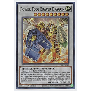 YU-GI-OH! Power Tool Braver Dragon - POTE-EN097 - Super Rare - 1st Edition