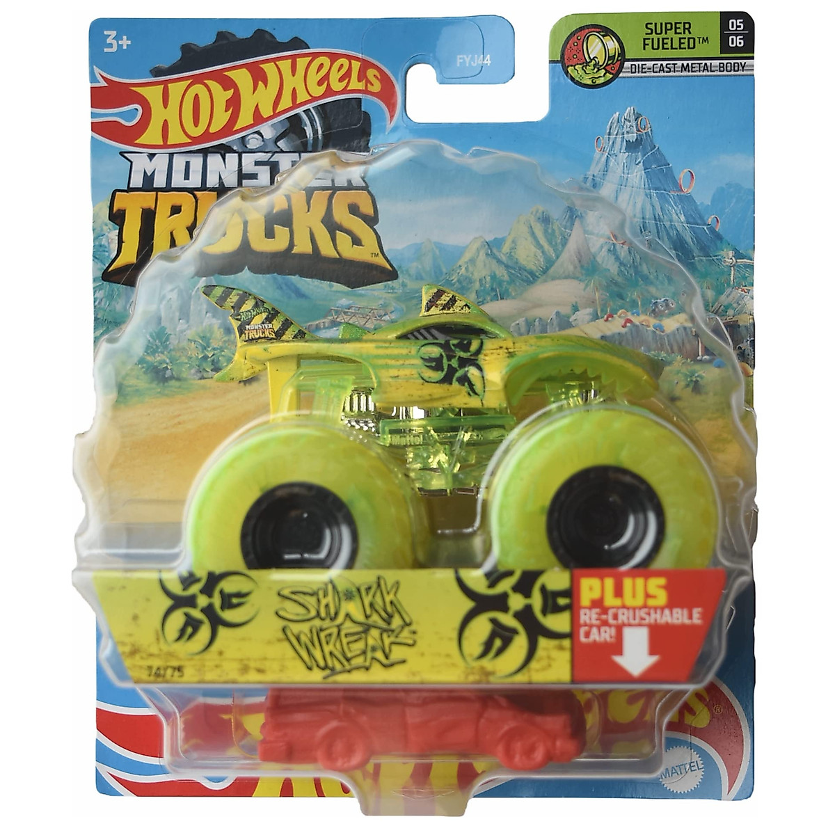 Hot Wheels Monster Trucks Shark Wreak - ReCrushable 74/75 1:64 Scale die cast
