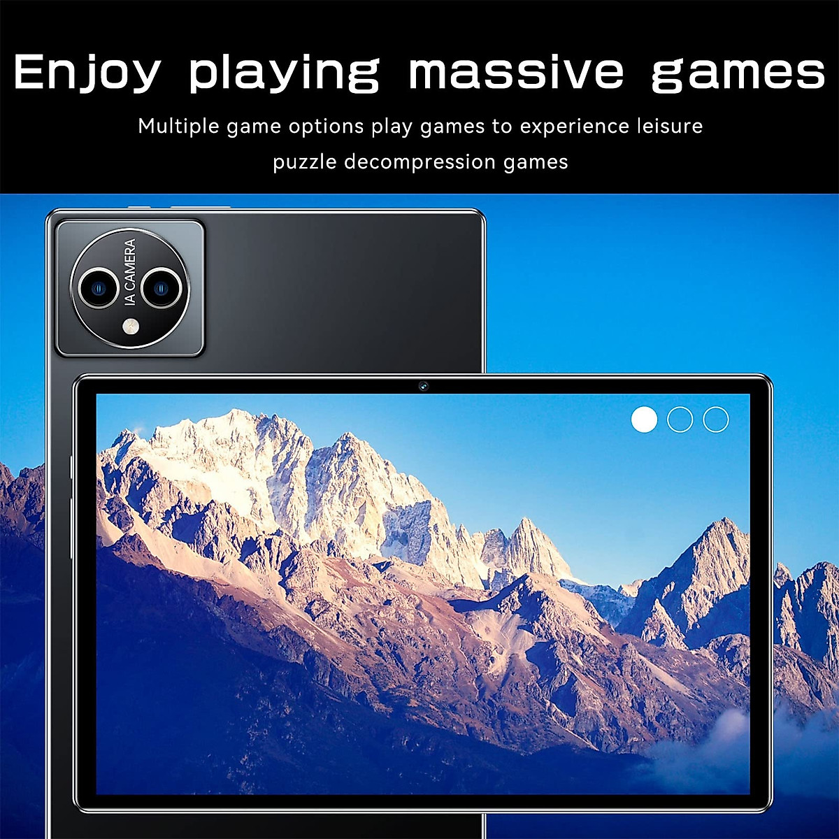 2 in 1 Tablet 10.1 Inch, Android 12 Tablet with Keyboard, Octa Core 8GB RAM 256GB ROM, 8MP+16MP Dual Camera, FHD Dispaly, 2.4G/5G WiFi, BT5.0, 4G Network, 7000mAh Battery (Black)