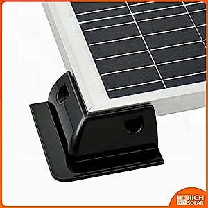 RICH SOLAR Solar Panel Roof Drill-Free Corner Bracket Mount for RV, Boats, Caravans, Marine, Motorhomes - Set of 6(Corner Bracket)