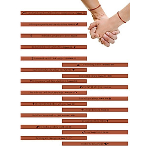 Trnayi 40 Pcs Religious Christian Gifts Christian Leather Bracelets Inspirational Bracelets for Women Bible Verse Bracelets Religious Bracelets Jewelry for Women Men, Birthday Confirmation Gifts