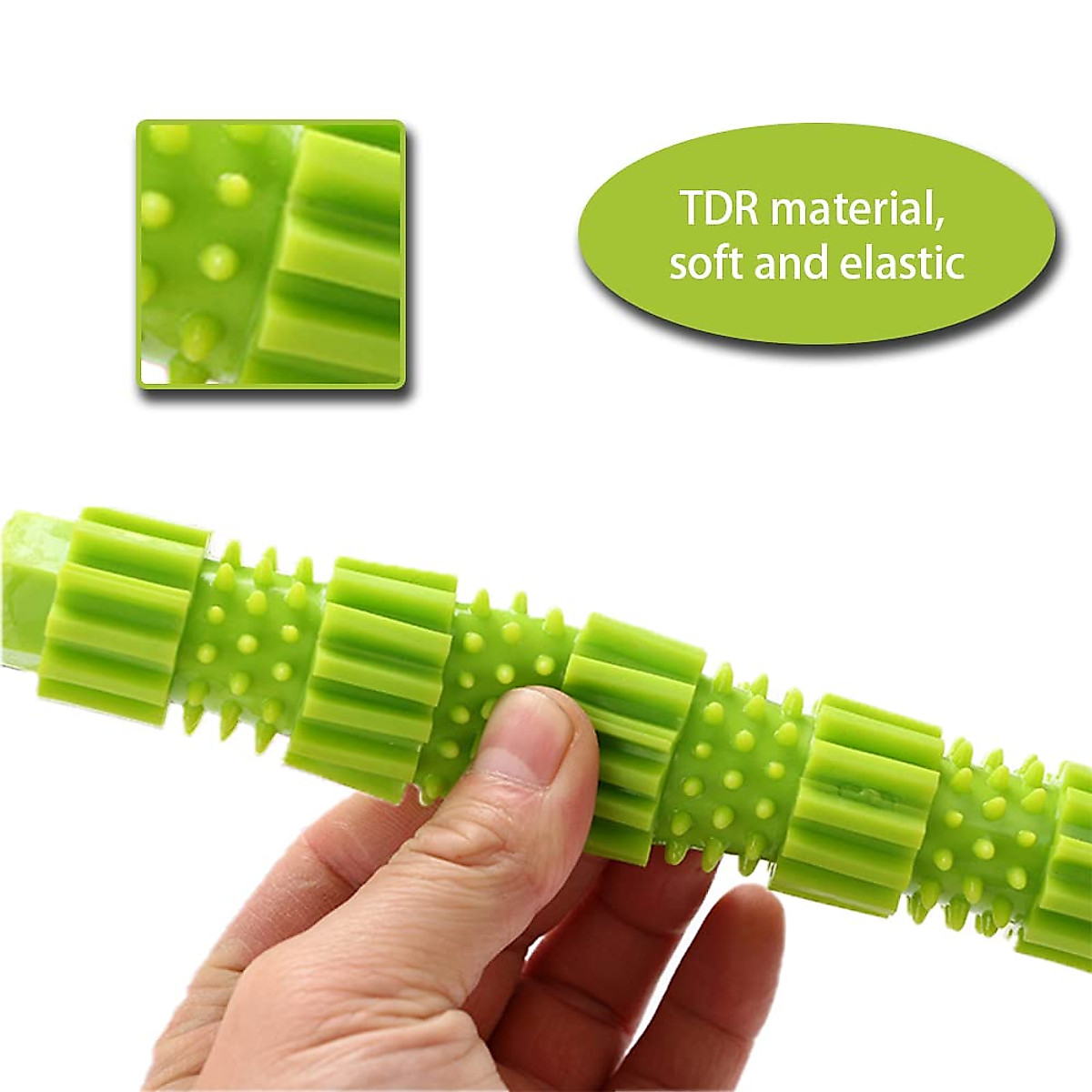 huanghqWanJia Dog Chew Toy Long Dog Molar Stick Interactive Dog Teeth Cleaning Toy for Small Medium Dog Pet Feeder Training