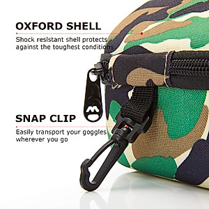 XCMAN Rigid EVA Ski Goggle Case Fit All Shapes and Size Ski Goggles