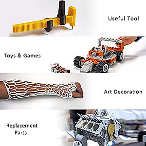 SUNLU PLA 3D Printer Filament, PLA Filament 1.75mm Dimensional Accuracy +/- 0.02 mm, 1 KG Spool, PLA Gray+Transprant