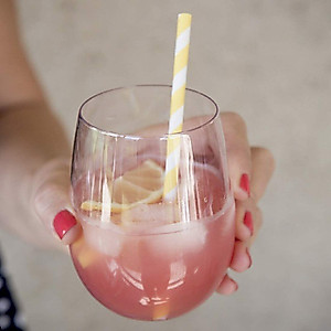 govino Go Anywhere Wine Glasses | Dishwasher Safe, Flexible, Shatterproof, and Recyclable | 16 oz. Each | Set of 4.