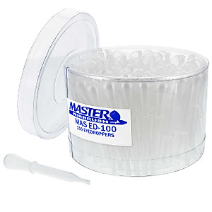 Master Airbrush® Brand 100 Pipette Eyedroppers for Liquid Transfer and Airbrush Paint