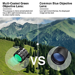 MidTen 4x32 Prism Tactical Rifle Scope Red & Green & Blue Illuminated Reticle Hunting Guns Scope with Mount for 20mm Rail and Fiber Optic Sight