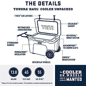 Yeti Tundra Haul Wheeled Cooler Canopy Green