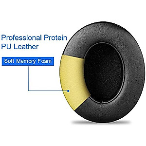 Link Dream Beats Studio 3 Ear Pads Replacement Ear Cushions Memory Foam Earpads Cushion for Beats Studio 2 Studio 3 (Black)