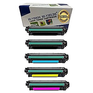 HI-Vision ® 5 Pack Compatible GPR-45 (6264B001AA 6262B001AA 6260B001AA 6261B001AA) Toner Cartridge Replacement for Laser ImageRunner LBP5480