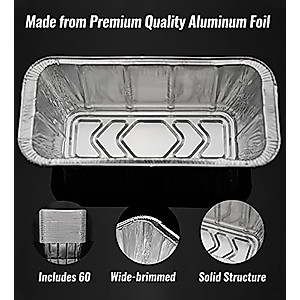 NUPICK 40 Pack Grease Cup Liners for Blackstone 17"/28"/36" Griddle, Drip Pan Liners for Blackstone 5017, Disposable Aluminum Foil Drip Pan Liner