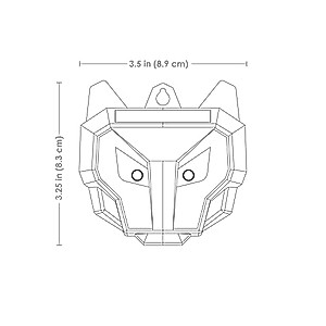 Sunnydaze Wall-Mounted Solar Nocturnal Animal Repellers - Waterproof Design - Red Flashing Lights - Battery Included - 2-Pack