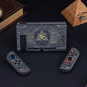 GeekShare Protective Case for Switch, Slim Cover Case Compatible with Nintendo Switch and Joy-Con - Shock-Absorption and Anti-Scratch (Land of Mystery) [Video Game]