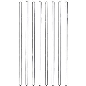 8 Pack Glass Stir Sticks 6mm Lab Stirring Rod 12 inch Length with Both Ends Round for Science, Lab, Kitchen, Science Education
