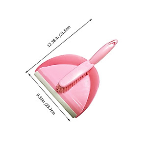 KOMBIUDA 2pcs Mini Broom Dustpan Set Keyboard Cleaning Tool Small Clean Broom Brush Tiny Broom Dustpan Mini Dust Broom Mini Desk Broom Desktop Broom Small Broom Brush Mini Brush Plastic